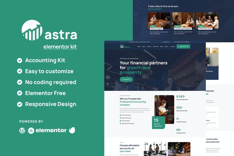 Astra - Business Consulting Elementor Template Kit - GPLVilla