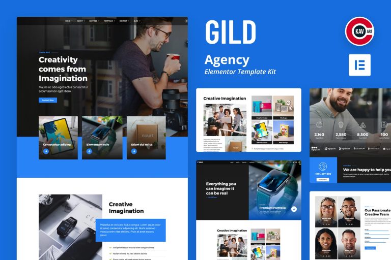 Gild - Agency Elementor Template Kit - GPLVilla