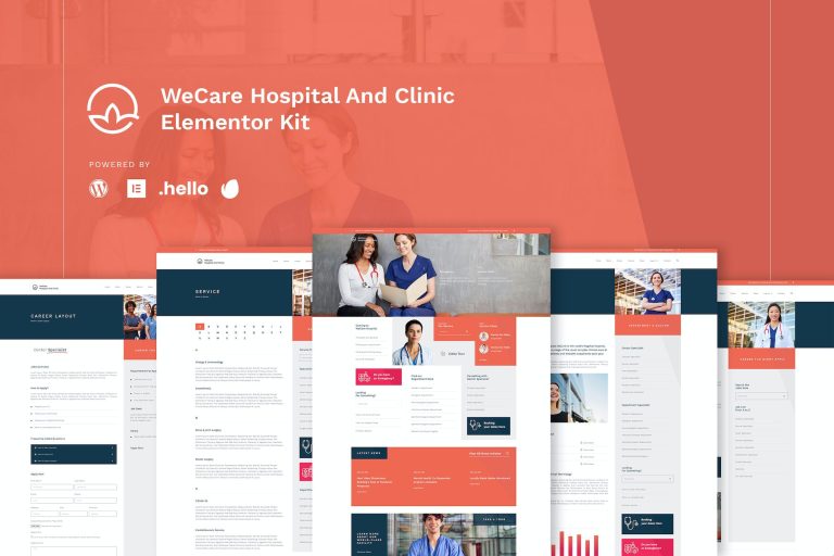 WeCare - Hospital & Clinic Elementor Template Kit - GPLVilla